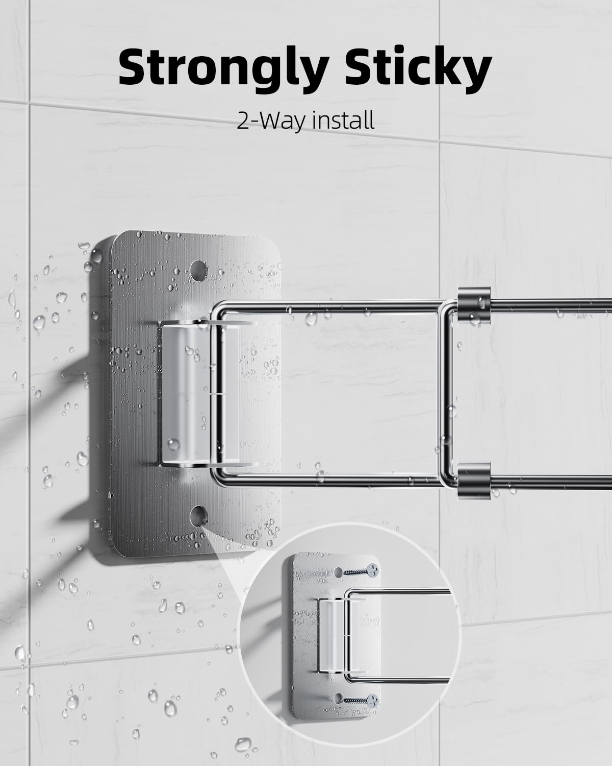 Snapklik.com : FOCSPROD RV Shower Corner Storage Bar, 7.9-13.7 Inches ...