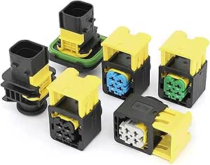 Amazon.com: 4Pin 2-1418390-1 Waterproof Automotive Connectors 2.8mm ...