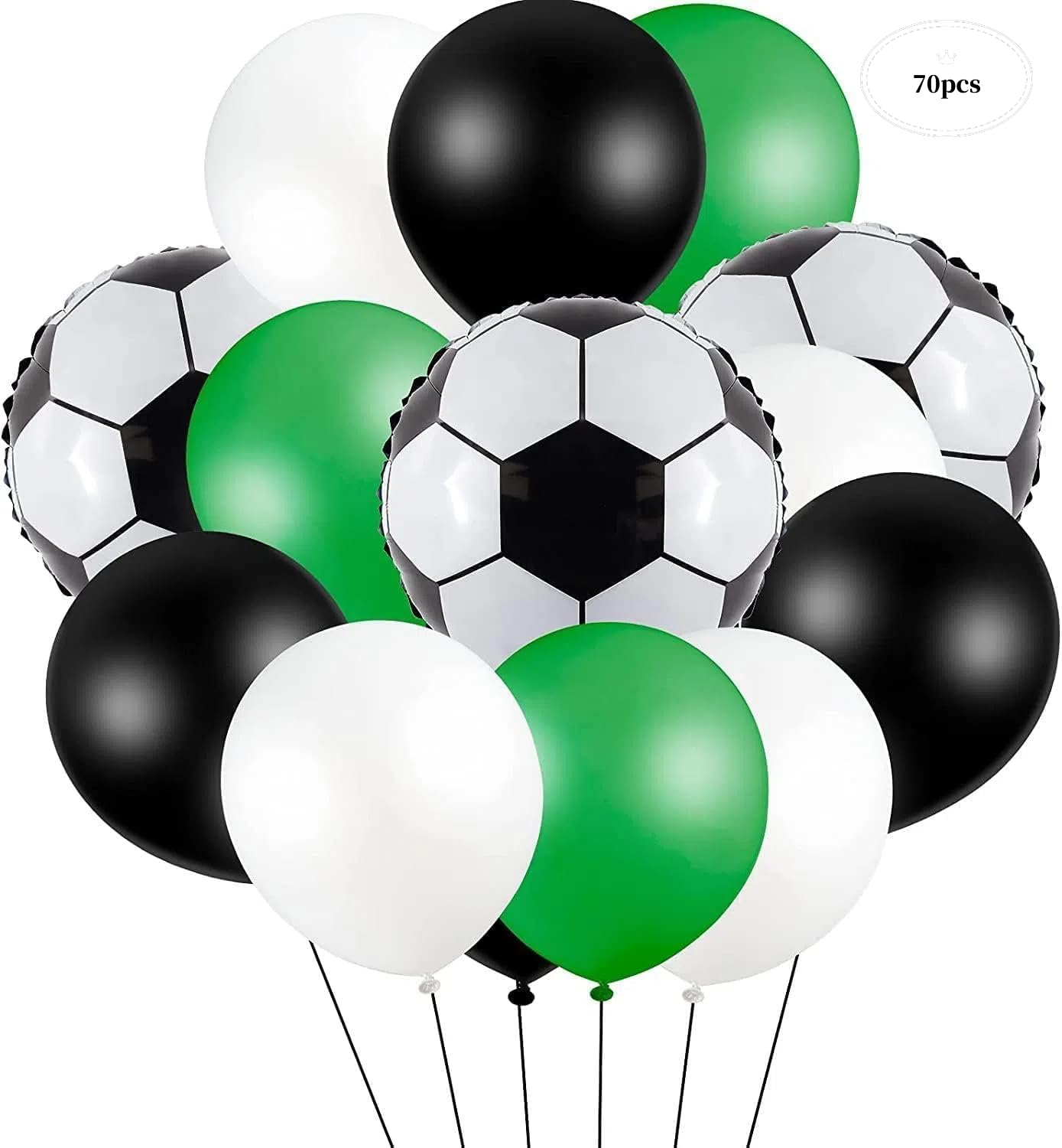 Amazon.com: 70 Pieces Soccer Ball Balloons Birthday Party Decoration ...