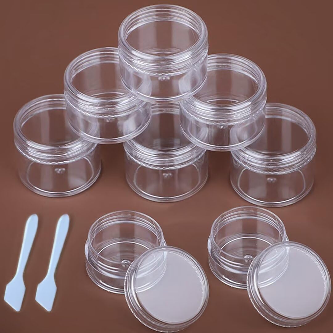 5pcs Travel Pots for Toiletries Transparent Plastic Travel Container ...