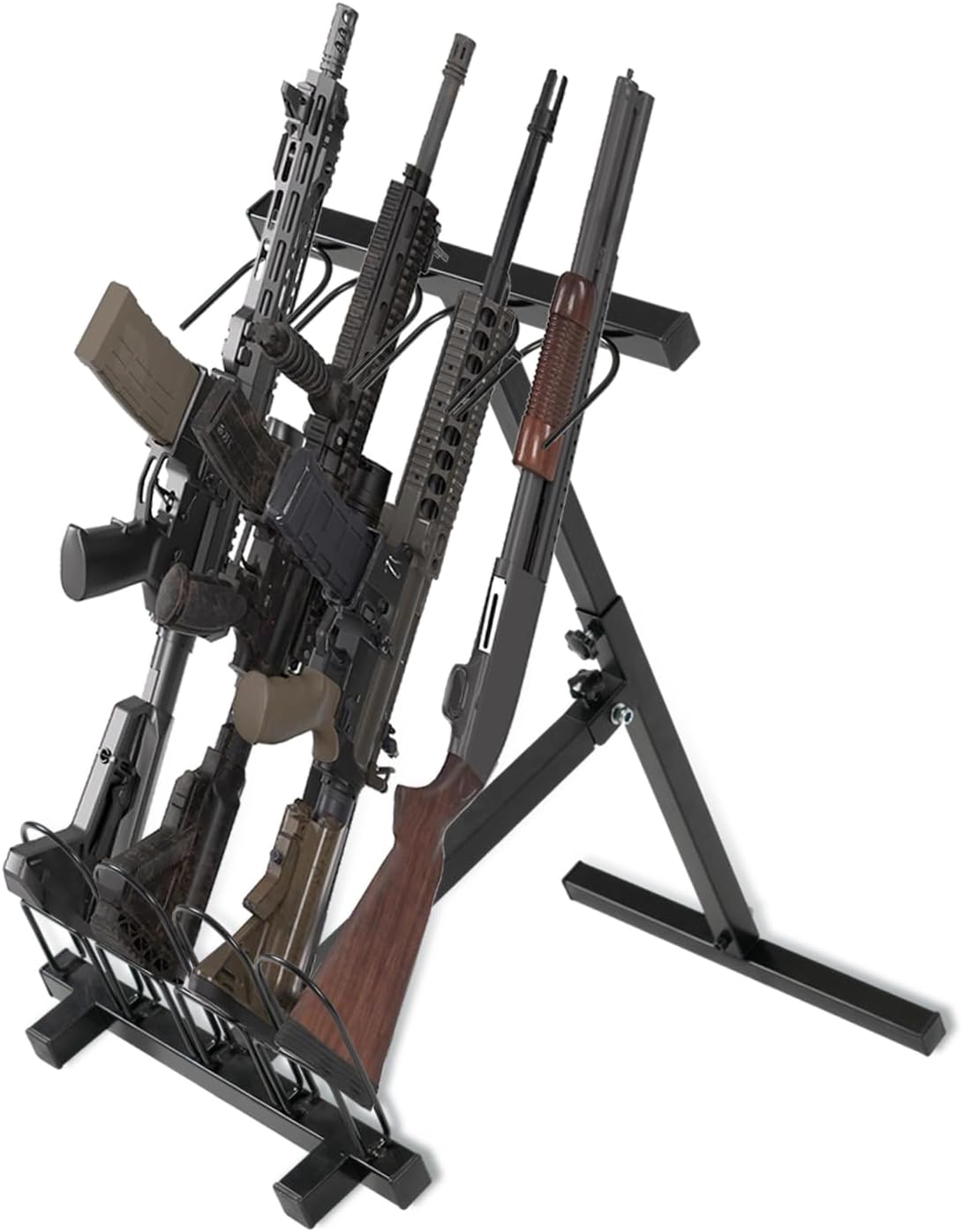 Amazon.com: DIYTUNINGS Folding Gun Rack Free-Standing Rifle Racks ...