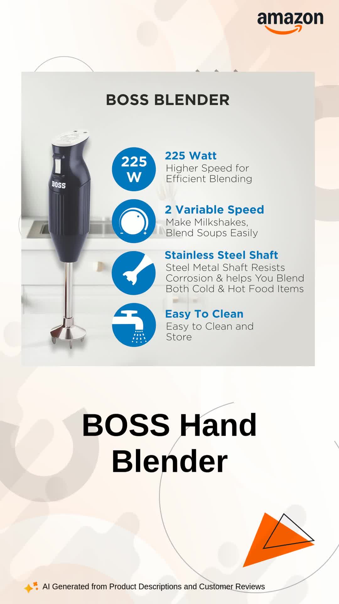Watch BOSS Hand Blender on Amazon Live
