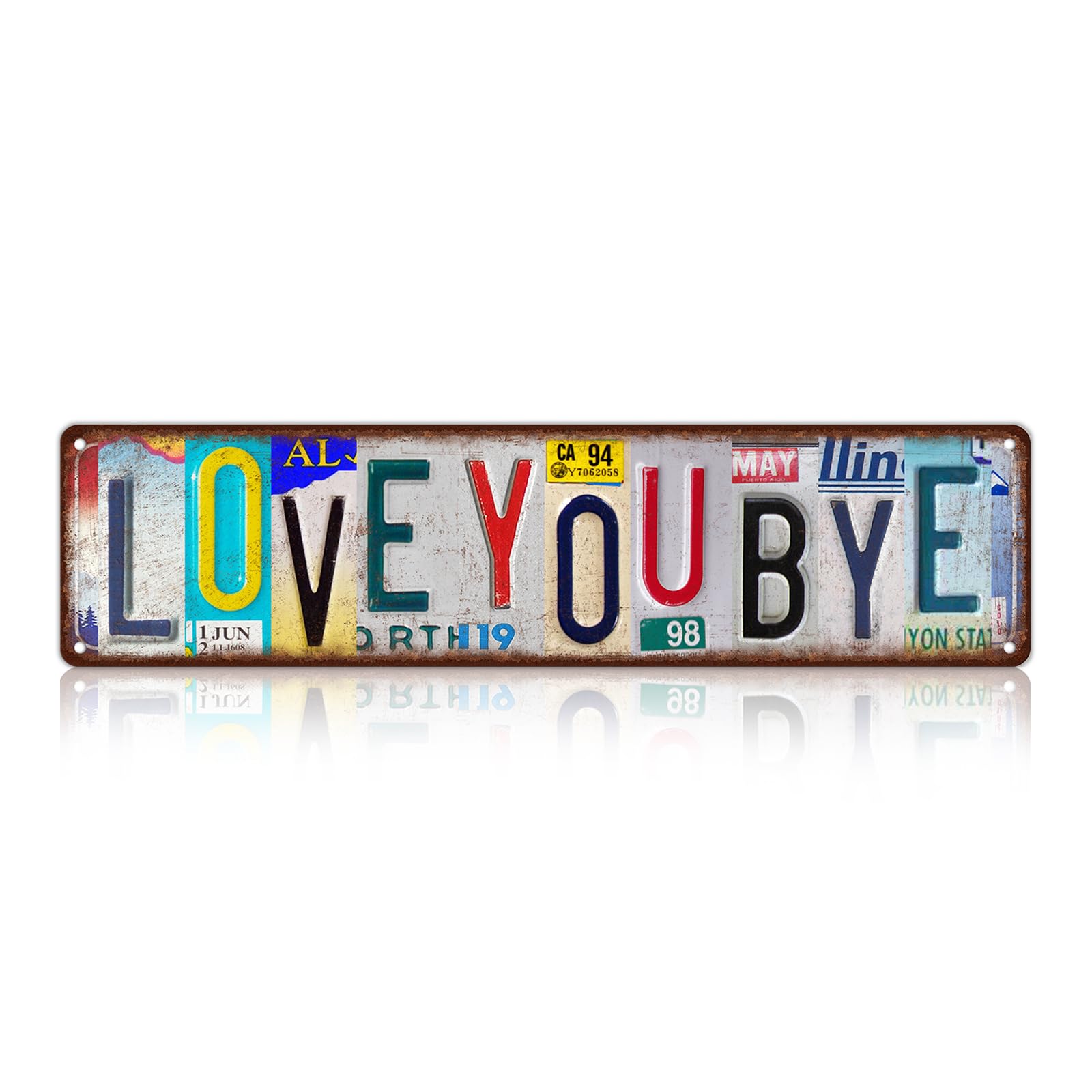 Amazon.com: Vintage Love You Bye Wall Decor Street Signs Home Bar ...