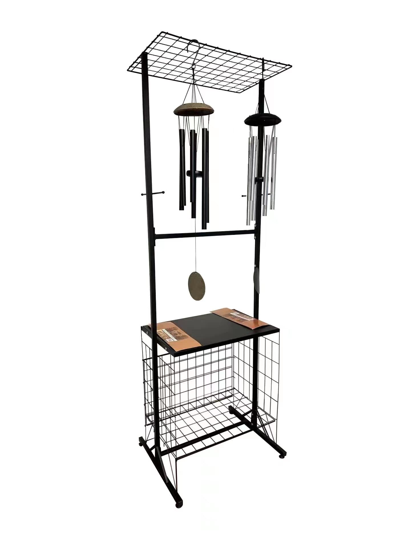 Snapklik.com : VOS Hanging Display Rack Display Stand Black 72" For ...