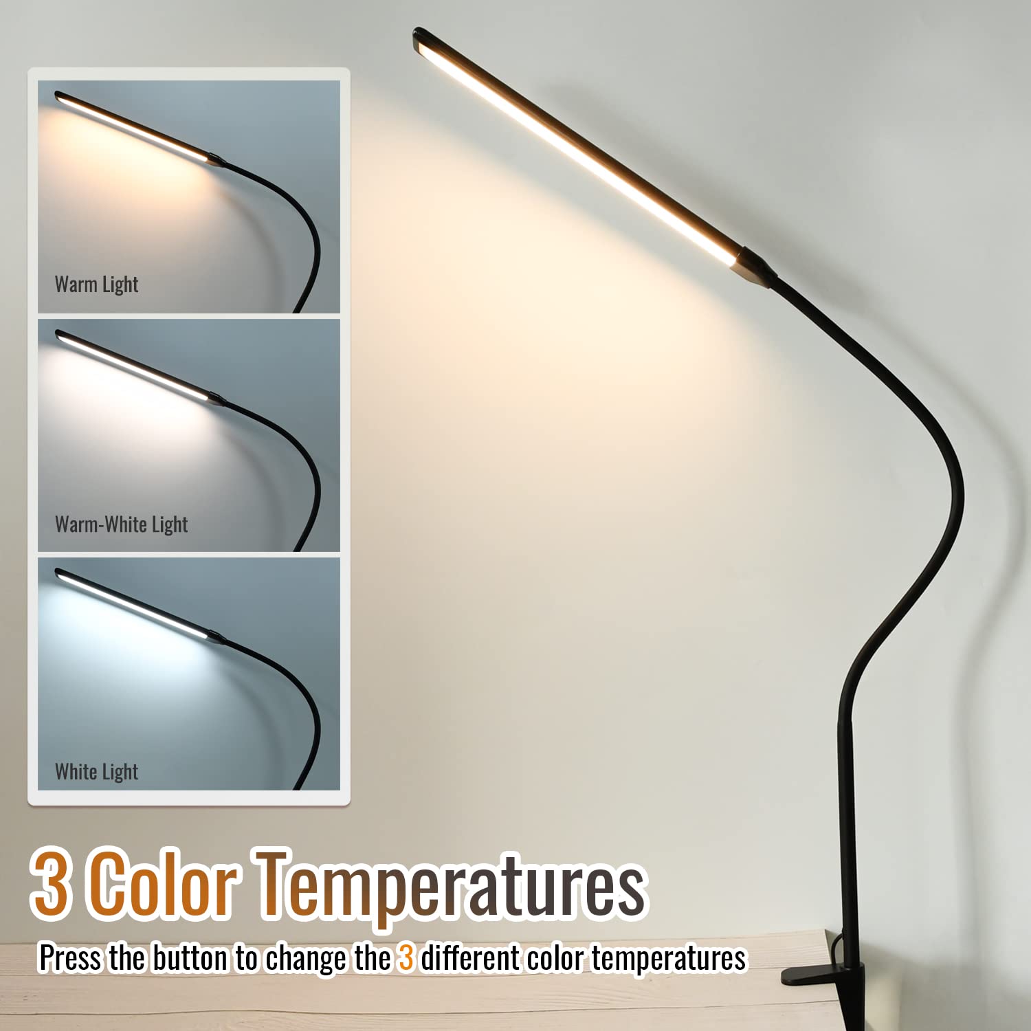 Workbench Light Flexible CeSunlight Workbench Light, Led Desk Lamp