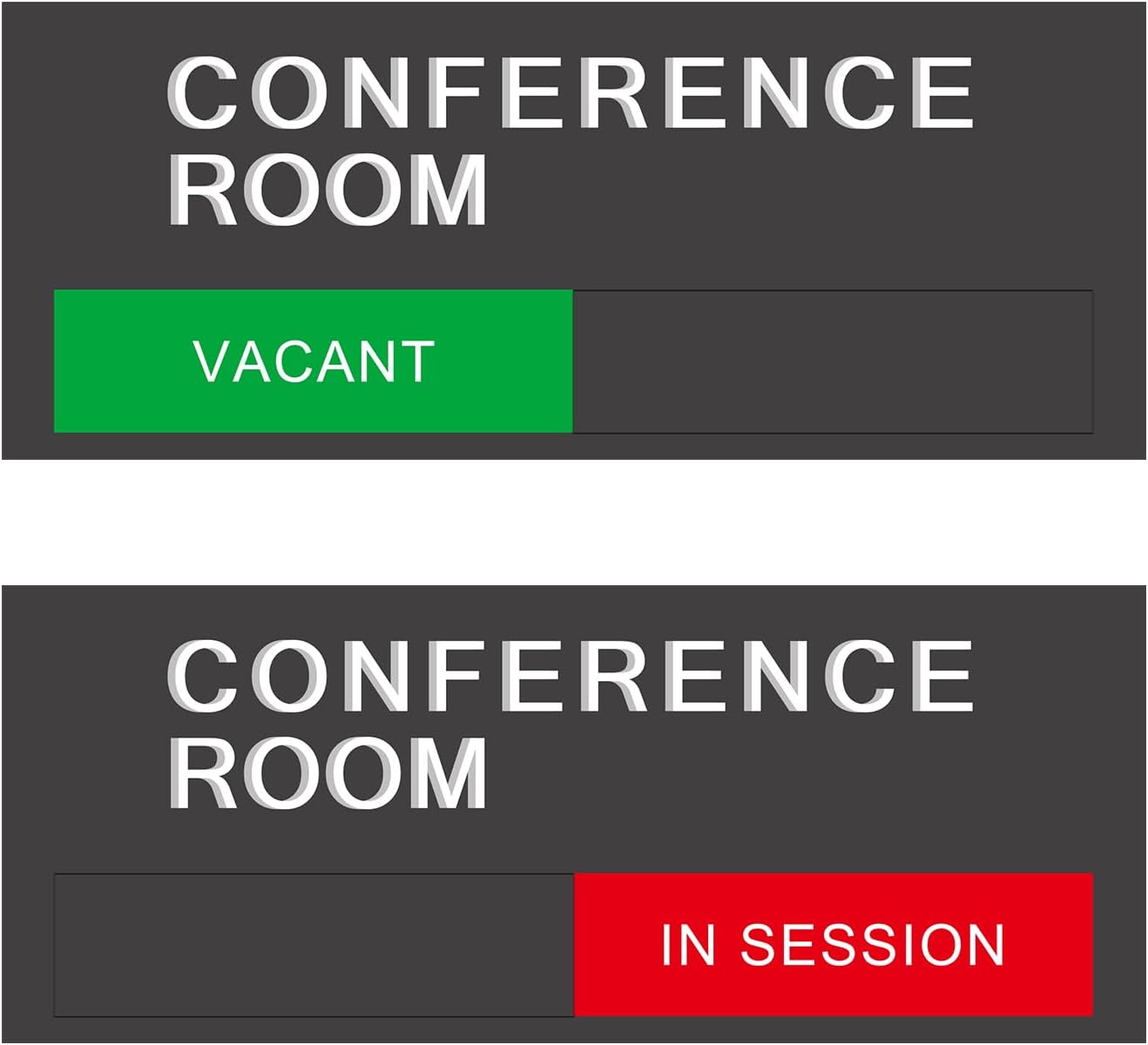 Amazon.com : Conference Room Door Signs for Office, Meeting In Progress ...