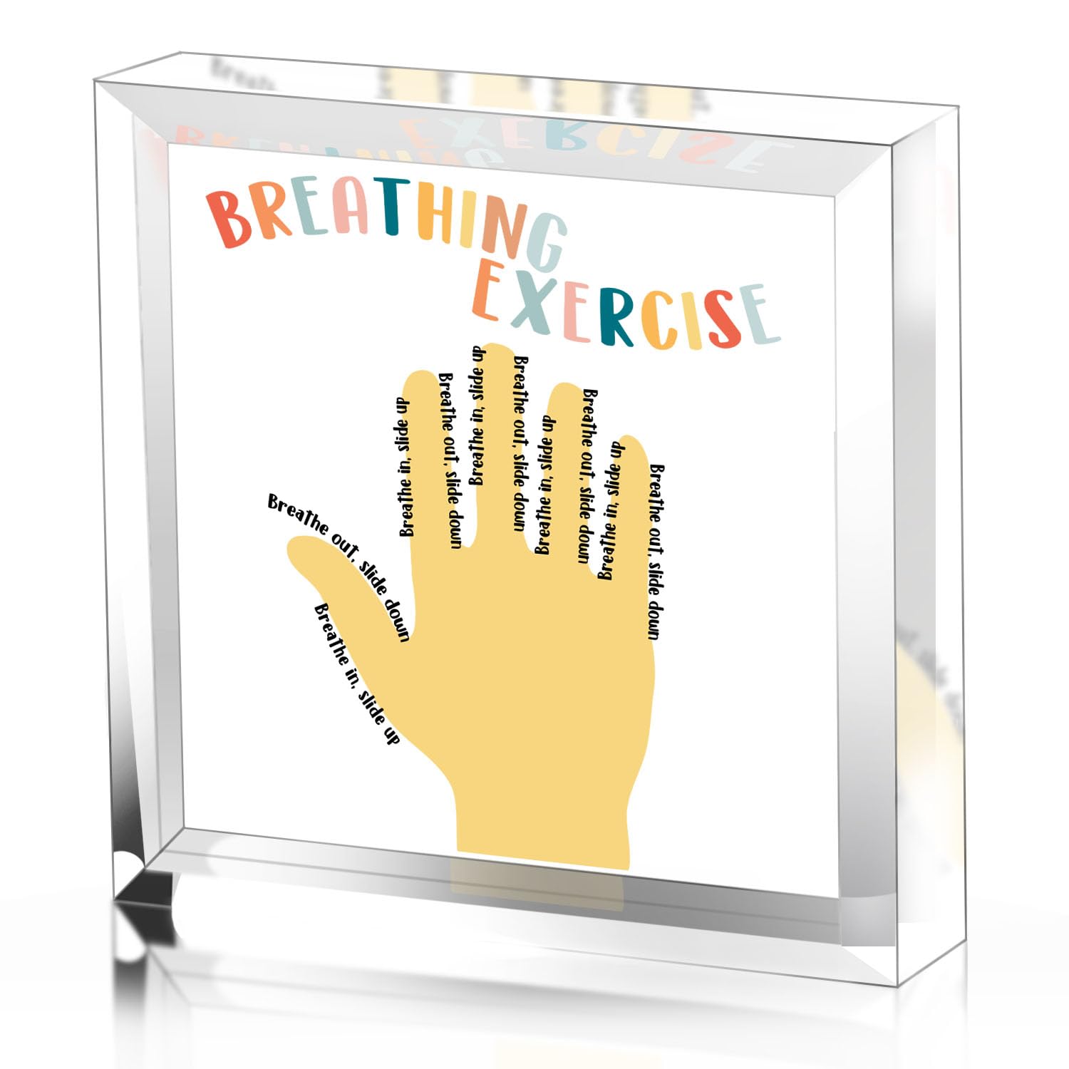 Amazon.com: Breathing Exercise Acrylic Sign - Therapy Office Decor ...