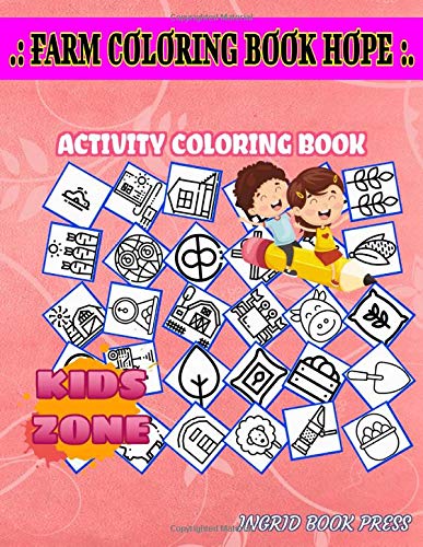 Farm Coloring Book Hope: 55 Funny Farm, Onion, Fertilizer, Grain ...