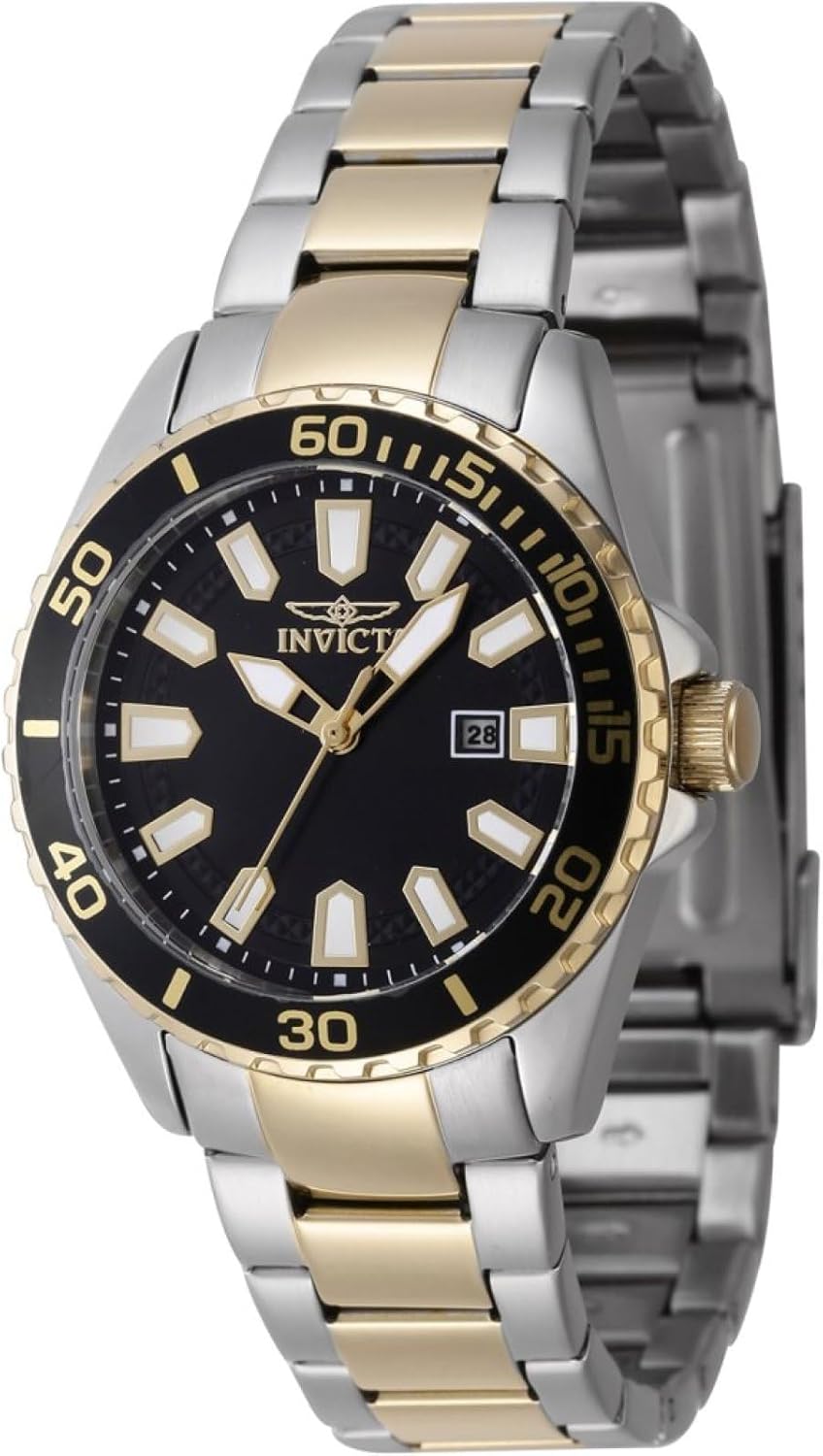 Amazon.com: Invicta Pro Diver Lady 34mm Stainless Steel Steel Black ...