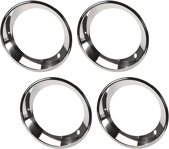 Amazon.com: Speedway Motors Stainless Steel Beauty Rings for 15 Inch GM ...