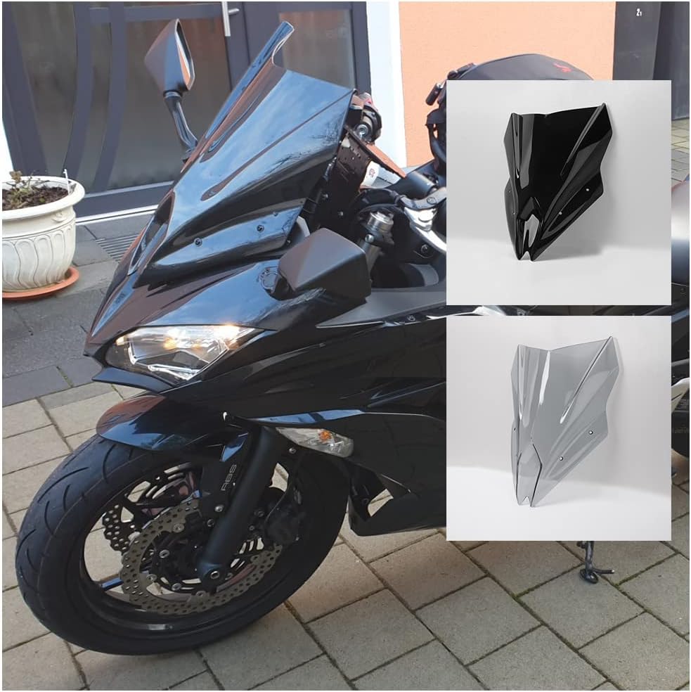 Motorcycle Windshield for Ninja 650 17-19, Windscreen Wind Screen ...
