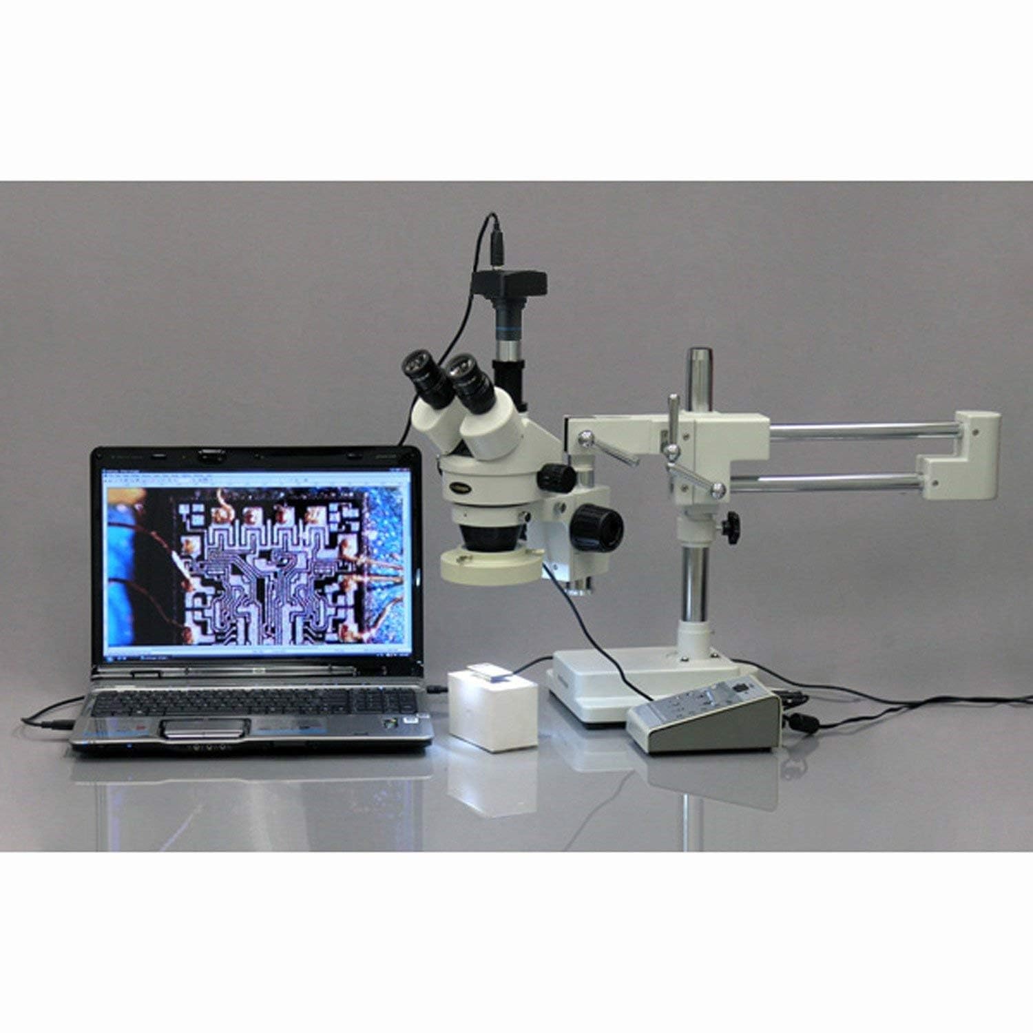 AmScope MU1803 18MP USB30 cámara digital en tiempo real de microscopio ...