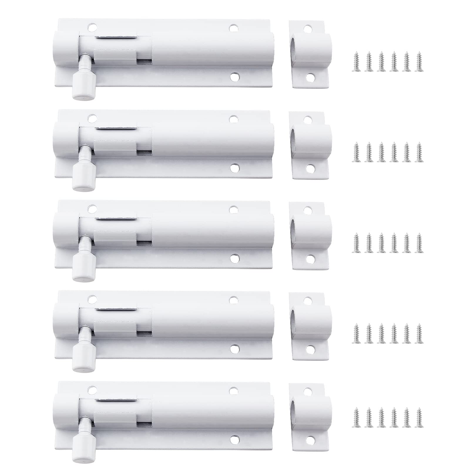 Snapklik.com : 5 PCS Barrel Bolt Latch 3 Inch Heavy Duty Slide Lock ...