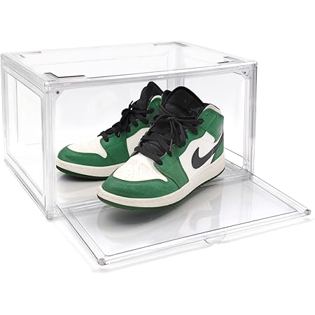Amazon.com: DECOMIL – Shoe Display Case, Acrylic Shoe Display Box, 2 ...