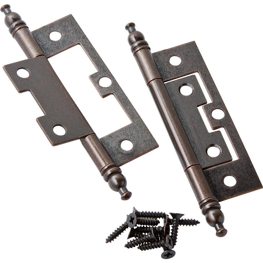 Statuary Bronze Finial Hinge, 11/16" (A) x 7/8" (B) x 2-1/2" (C), Pair ...