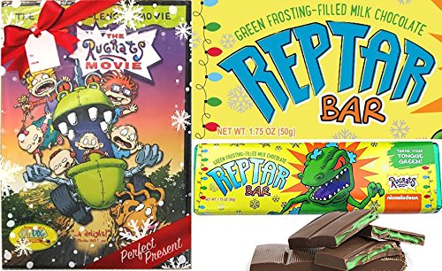 Amazon.com : Reptar Bar Rugrats Green Frosting Exclusive Milk Chocolate ...