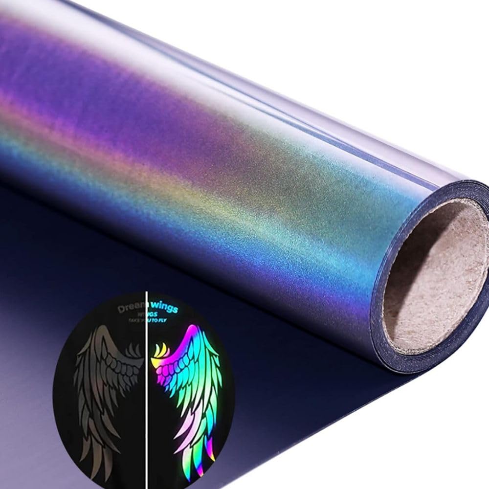 DINOVIN | Rainbow Reflective | HTV Vinyl Rolls Heat Transfer Vinyl ...
