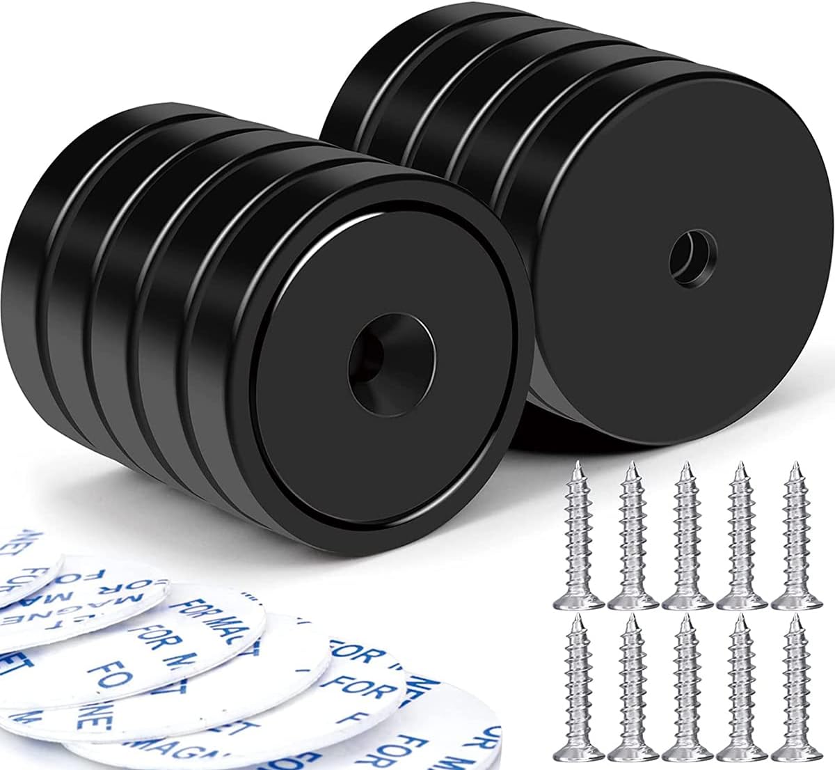 DIYMAG Strong Neodymium Bar Magnets with Double-Sided Adhesive, Rare ...