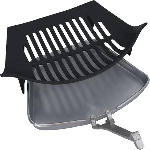 AB Tools 15" Fire Grate For 16" Fire Galvanised Ashpan & Handle ...