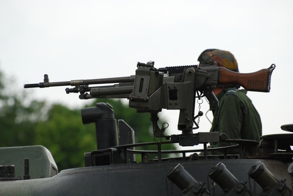 Luc De Jaeger Stocktrek Images The Fn Mag Gun On | Desertcart INDIA