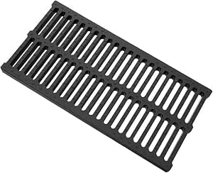 1 2 3 4 Pack Channel Drain Grate - Black Replacement Garden Drainage ...