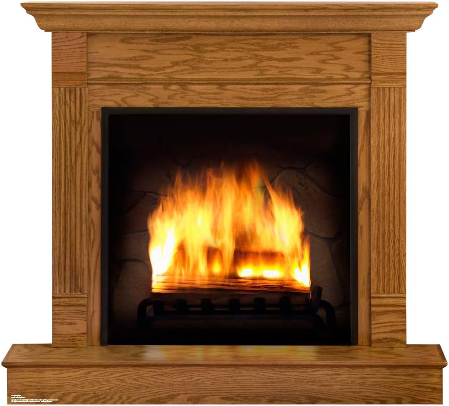 Amazon.com: Cardboard People-Fireplace Life Size Cardboard Cutout ...