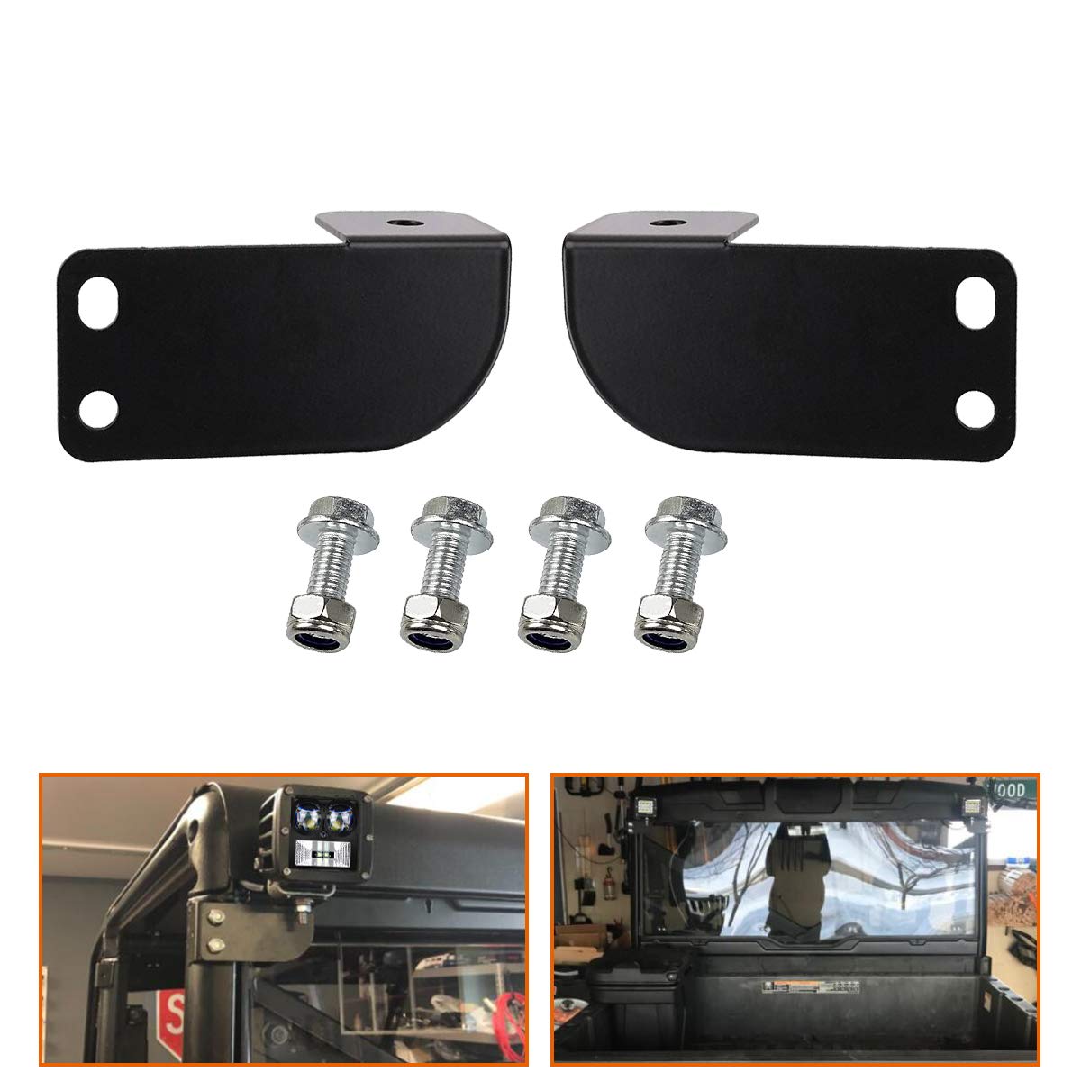 Amazon.com: Chelhead Pro Fit Rear Light Brackets Mounts to Roll Cage ...