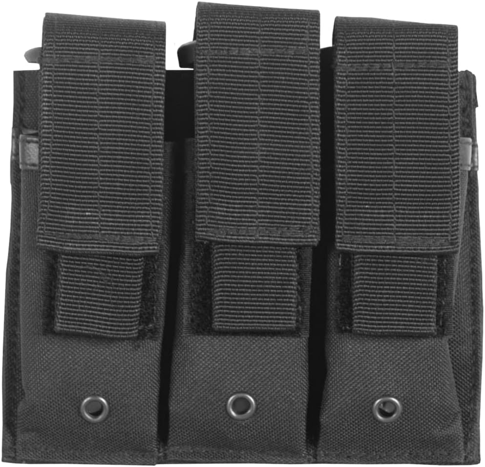 Amazon.com : Triple Pistol Mag Pouch Black : Gun Ammunition And ...
