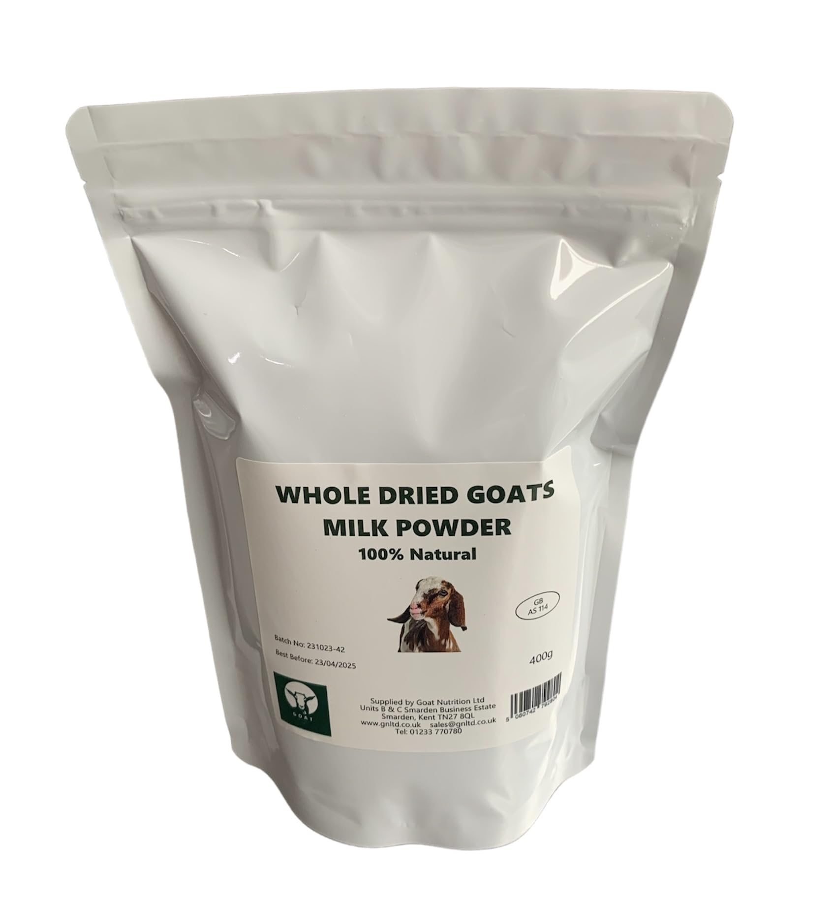 Whole Dried Goats' Milk Powder, Rich Creamy Flavour, Resealable Pouch ...