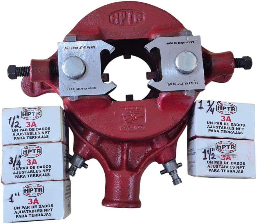 TARRAJA PARA TUBO 1/2 A 2" NPT TIPO RELOJ HPTR 3A : Amazon.com.mx ...
