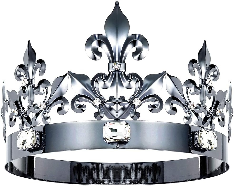 JEHEHUBO - Corona de rey para hombre, para disfraz de cosplay ...