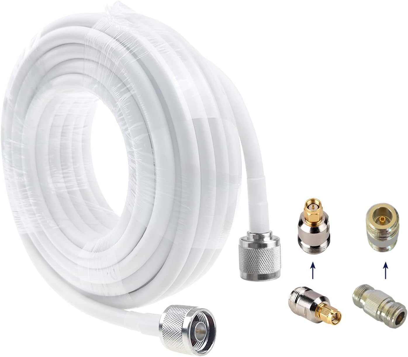 Amazon.com: Coaxial Cable 50ft for Cell Phone Signal Booster, 4D-FB N-N ...