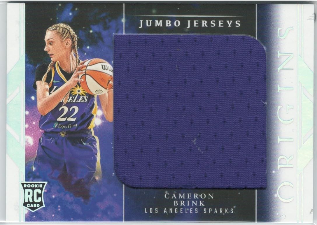 Amazon.com: 2024 Panini Origins WNBA Cameron Brink Jumbo Jersey Rookie ...