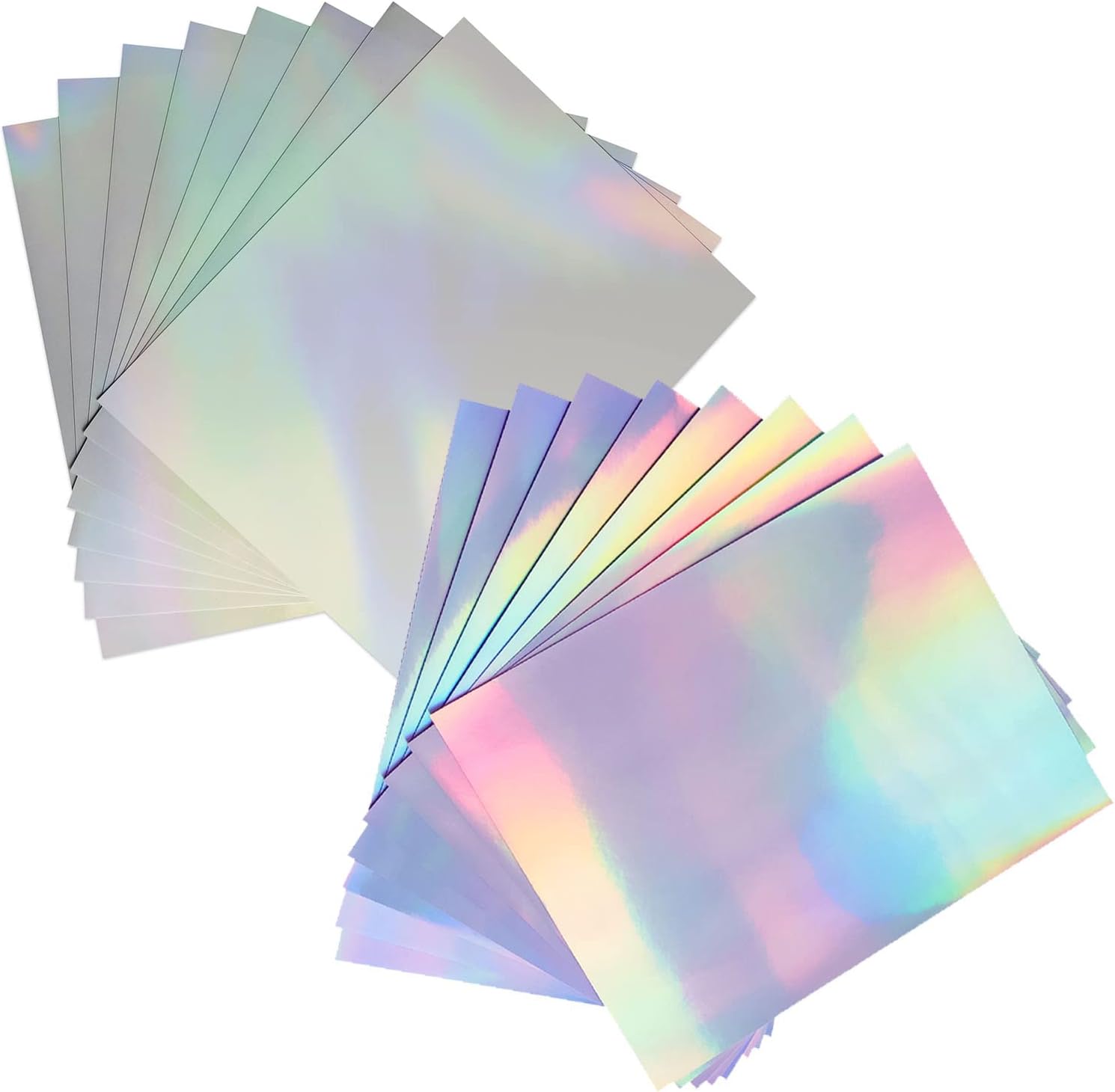 Amazon.com: 20 hojas de vinilo holográfico impermeable para imprimir ...