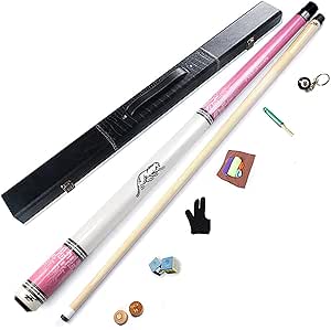 Amazon.com: Maple Pool Cues Adult 57Inch,Handmade Pool Cue Stick Tips 9 ...