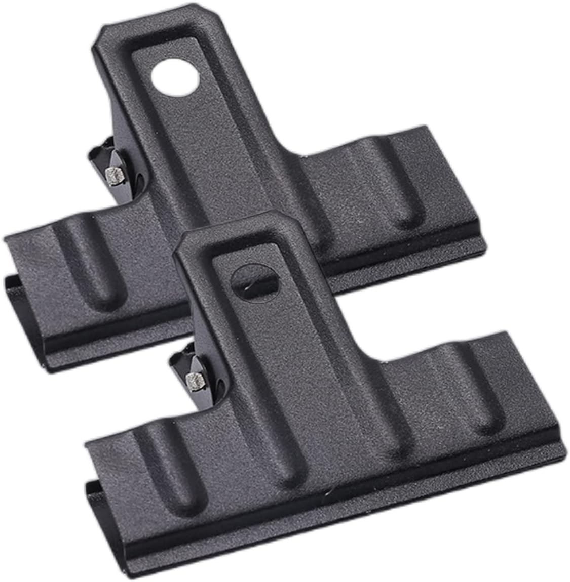 2 Pcs Black Large Bull Clips, Bull Hinge Clip Binder Clips File Money ...