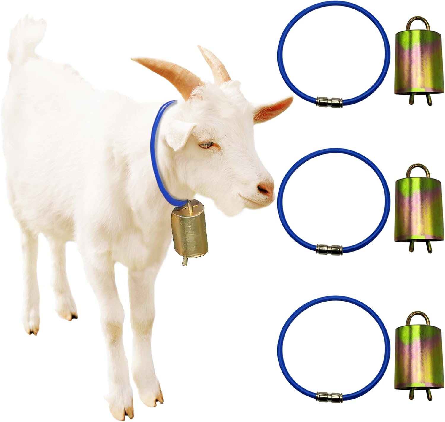 Amazon.com: 7-Pack Large Heavy Duty Goat & Sheep Pasture Bells with ...