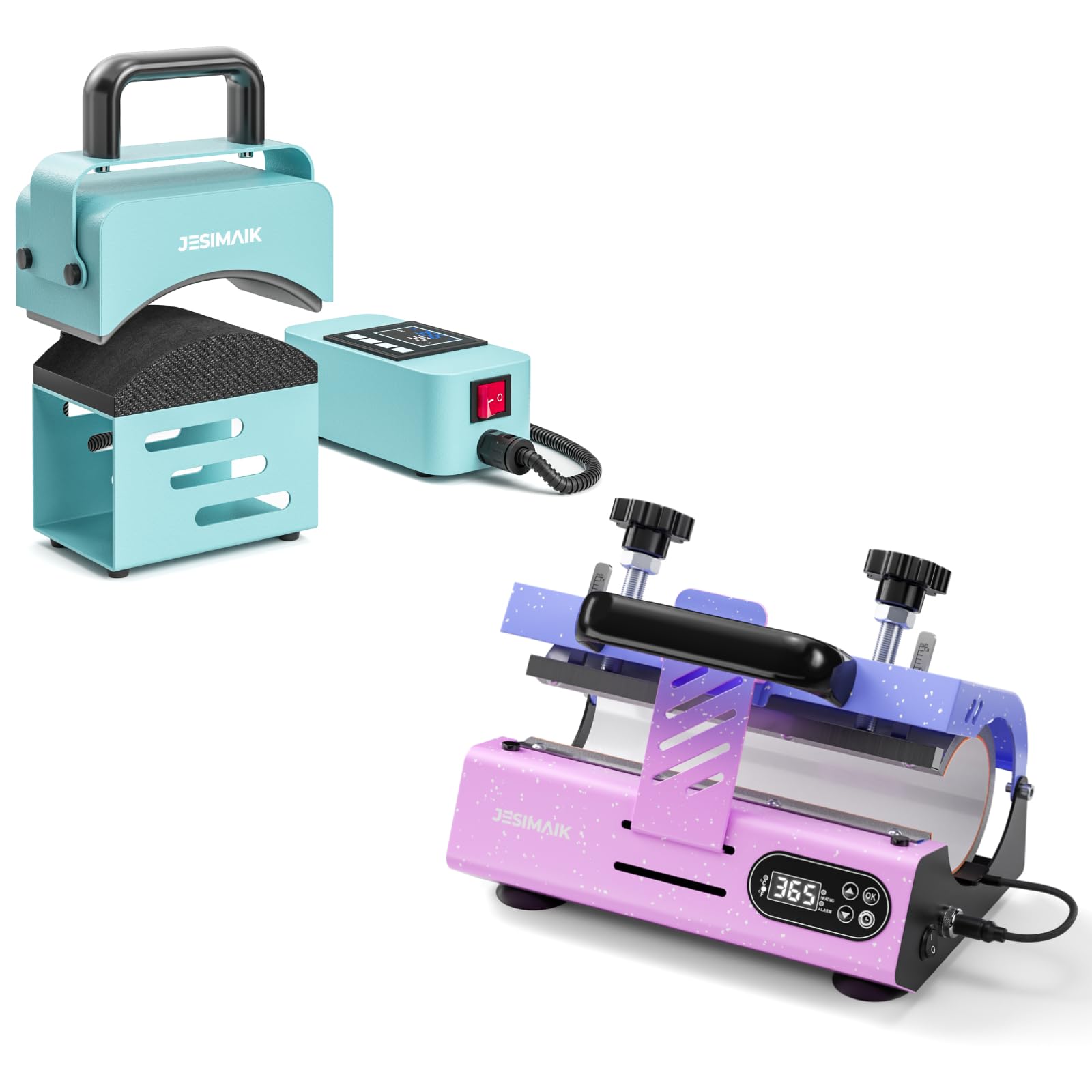 Hat Heat Press Machine Blue and Tumbler Mug Heat Press Machine Starry ...