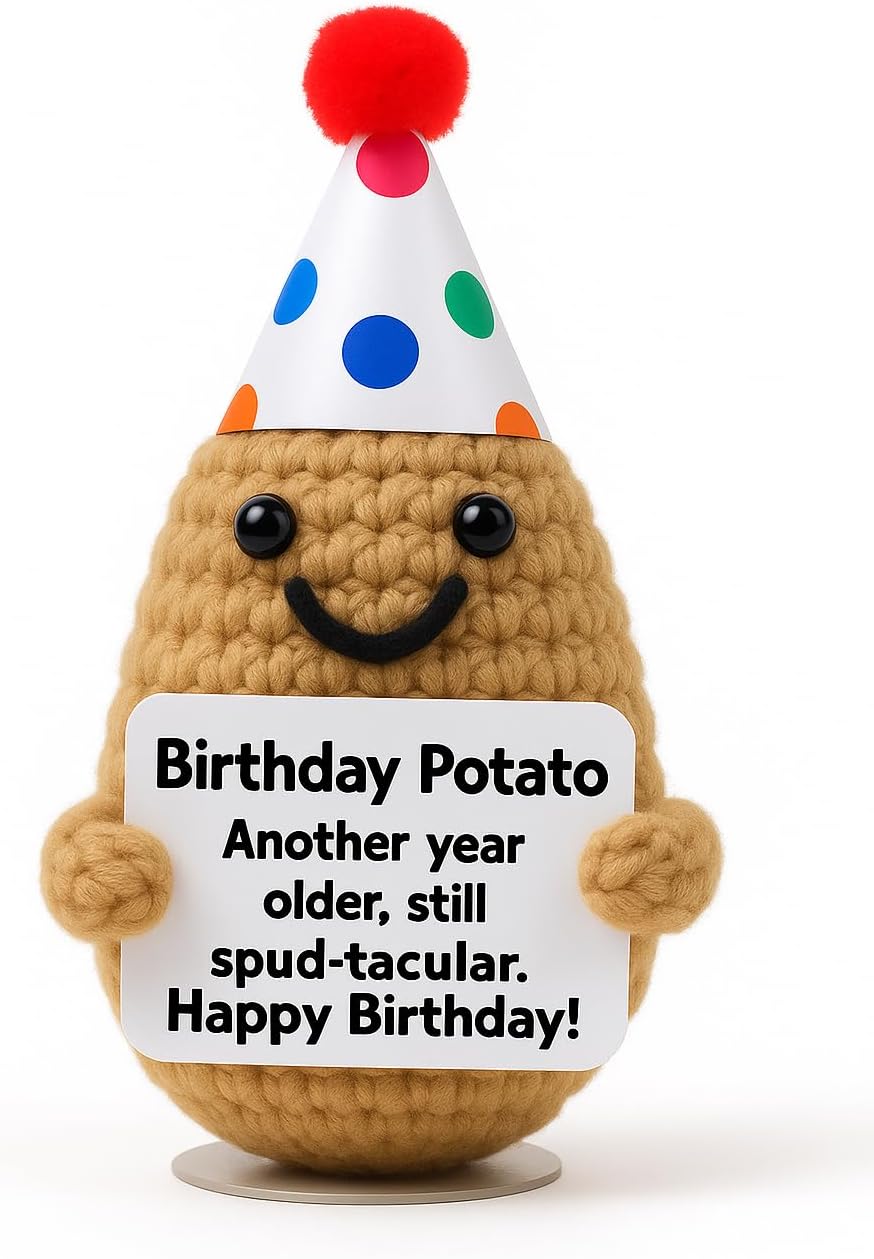 Amazon.com: The trend collection Birthday Potato with Stand. Emotional ...