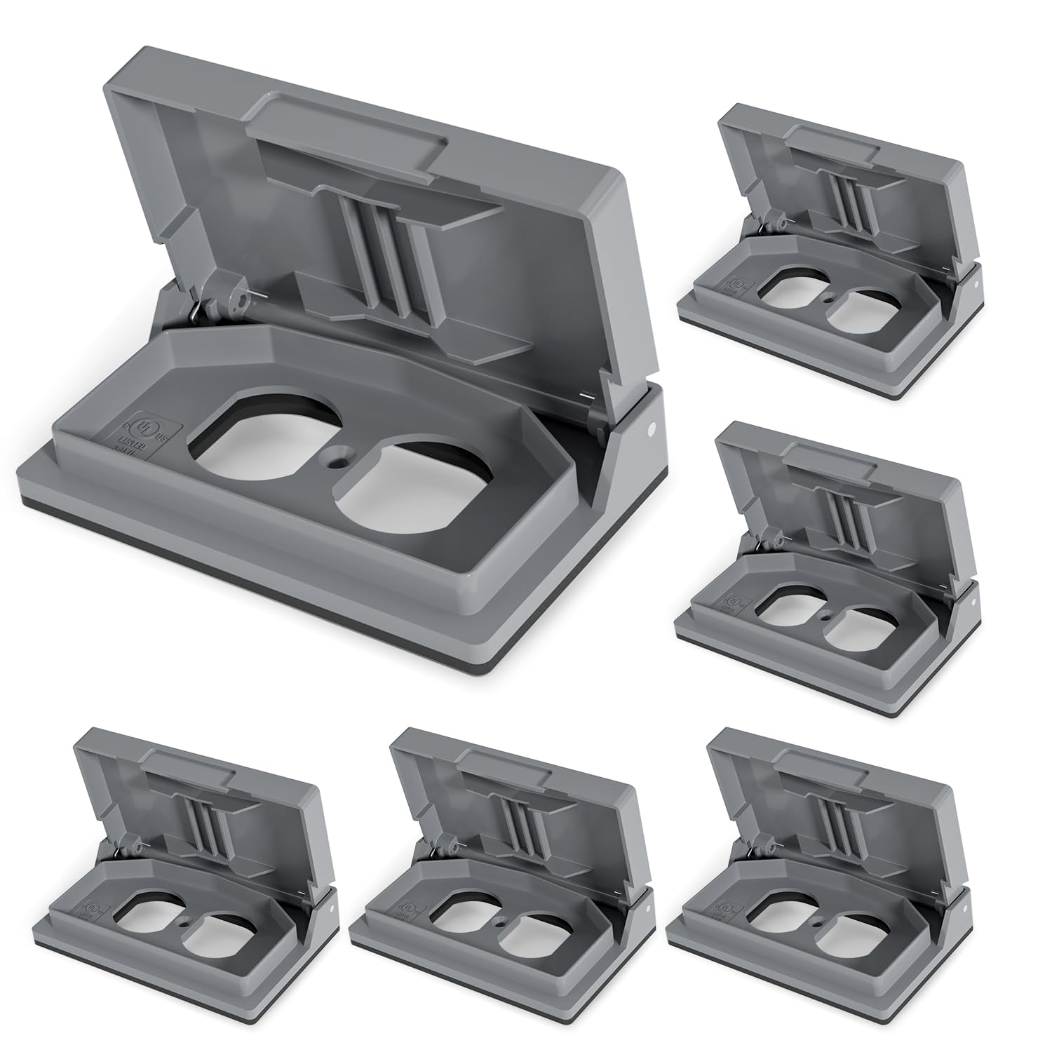 Snapklik.com : Horizontal Outdoor Cover For Duplex Receptacles ...