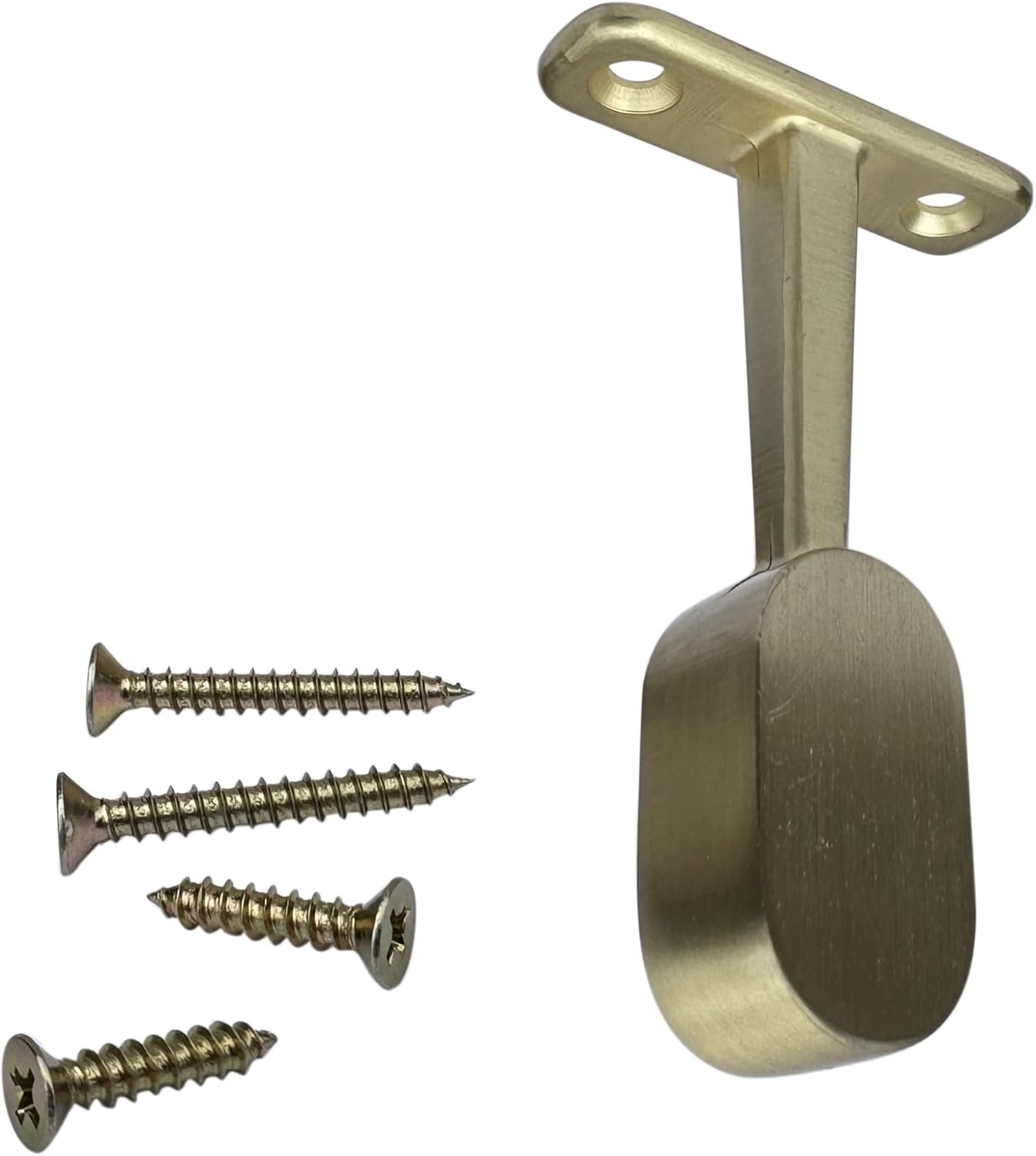 Amazon.com: Oval Closet Rod End Hanger | Satin Brass | 1 Pack : Home ...