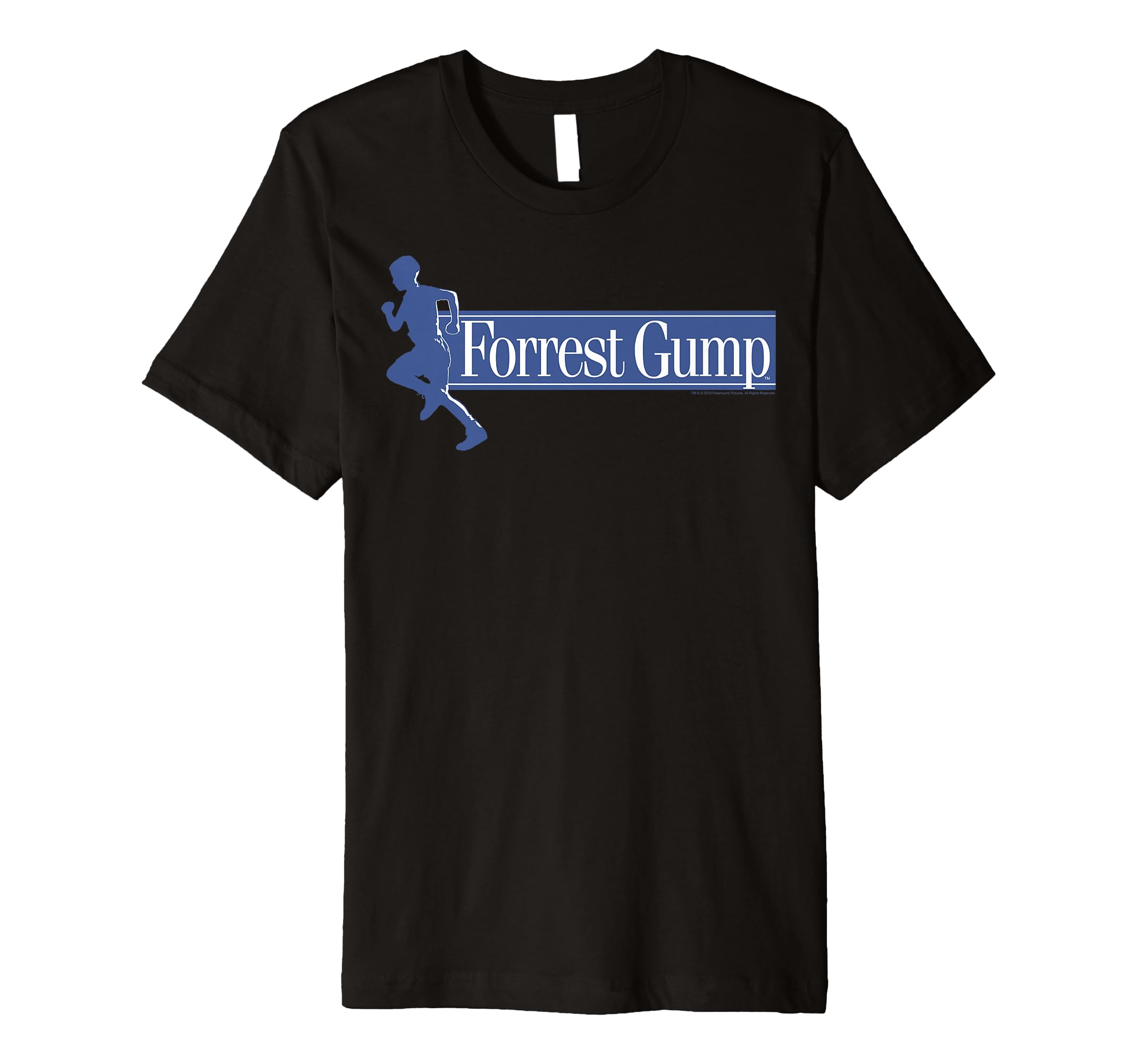 Amazon.com: Forrest Gump Running Silhouette Title Premium T-Shirt ...
