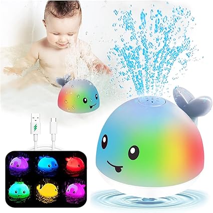 Amazon.com: Pool Water Toys for Toddlers 1-3 - Light Up Baby Bath Toys ...