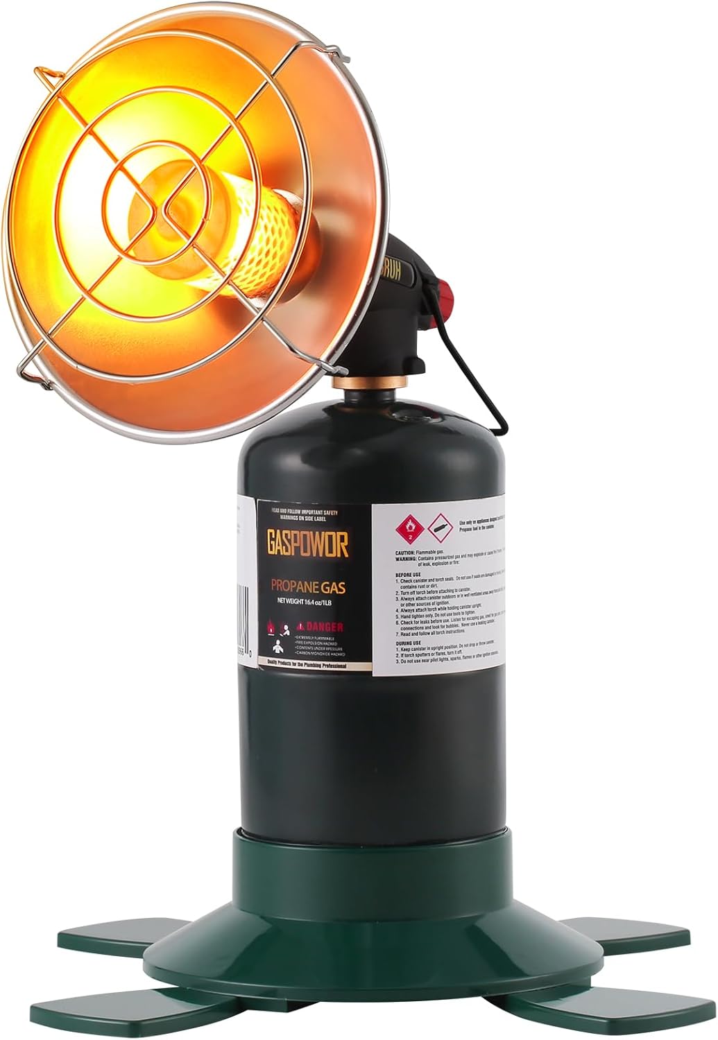 Propane Heater with Igniter, 6200BTU Small Propane Heaters, Portable ...