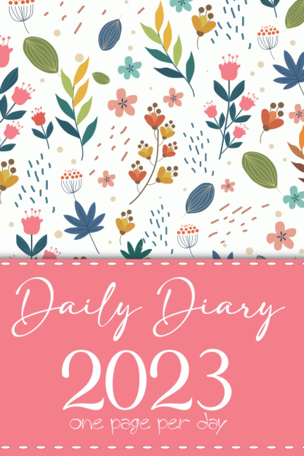 Amazon.com: 2023 Daily Diary One Page Per Day: Cute Flower Cover ...