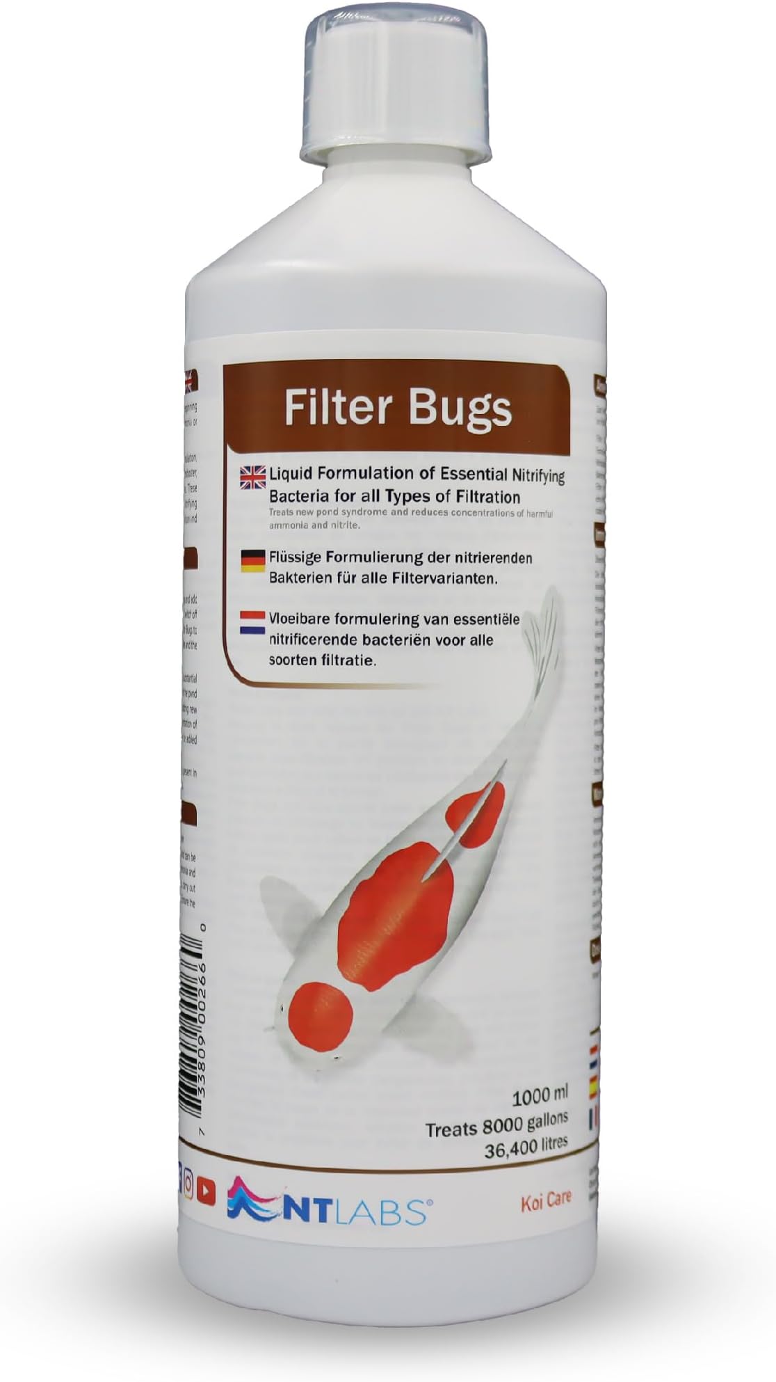 NT Labs Koi Care Filter Bugs, Filter Bacteria Formulated for Koi ...