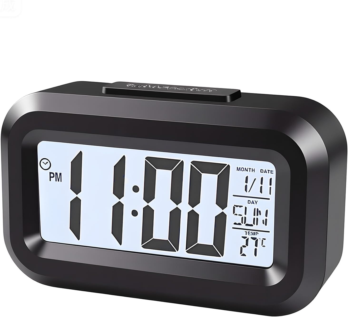 MSMXCS Small Digital Travel Alarm Clock Constant Backlight(5 Seconds ...