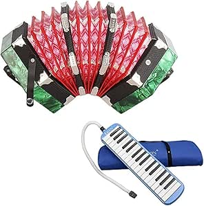 Amazon.com: Btuty Concertina Accordion And 32 Keys Melodica Piano ...