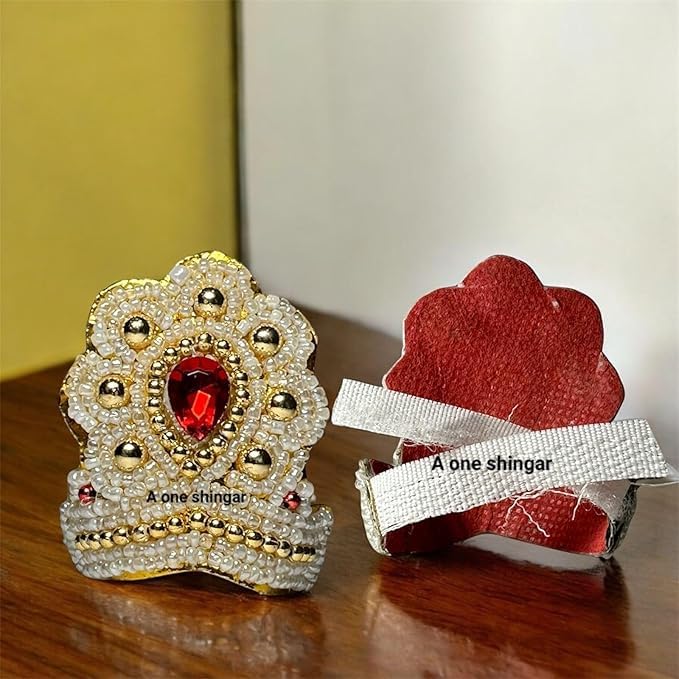 Buy A ONE SHINGAR Fancy Moti mukut Laddu Gopal/MATA Rani/Hanuman ji and ...