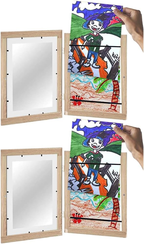 Amazon.com - OUTOP 2pcs A4 Picture Frame, 10 X 13.6 inch A4 Wooden ...